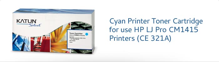 CE 321A HP LJ Pro CM1415 Printer Toner Cartridge | Products |Katun